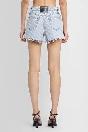 Alexander Wang High-waisted Denim Shorts - Blue