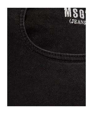 MSGM Logo Cotton Jeans