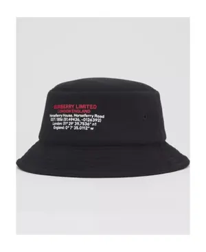 Burberry Location Print Cotton Bucket Hat