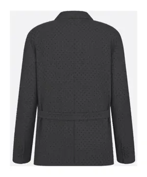 Dior Single-breasted Jacket With Rear Martingale Belt