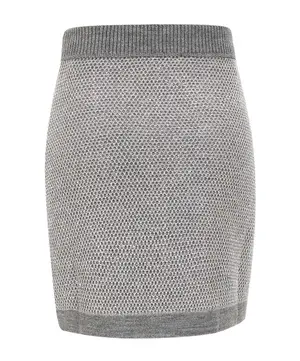 Elisabetta Franchi Sequined Knit Skirt - Gray