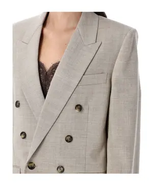 Saint Laurent Cassandre Double-breasted Blazer