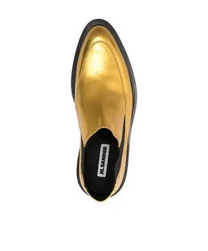 JIL SANDER Lamé Ankle Boots
