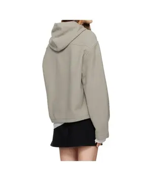 RIER Wool Long-sleeved Cropped Hoodie