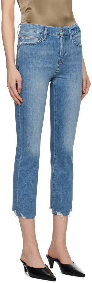 FRAME Le High Straight Leg Jeans - Blue