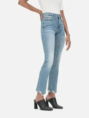 FRAME Le High Straight Leg Jeans - Blue