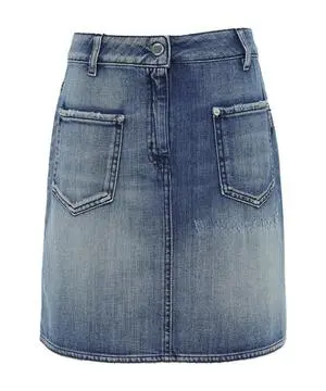 Moschino Denim Skirt With Double Pocket Design