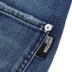 Moschino Denim Skirt With Double Pocket Design