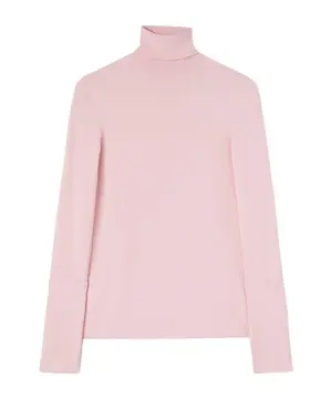 JIL SANDER High-neck Ribbed Sweater - Marshmallow