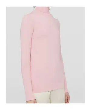 JIL SANDER High-neck Ribbed Sweater - Marshmallow