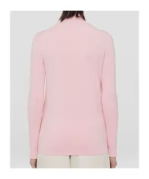 JIL SANDER High-neck Ribbed Sweater - Marshmallow