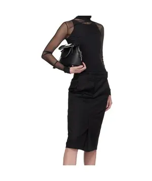MAISON MARGIELA High Neck Sheer Bodysuit