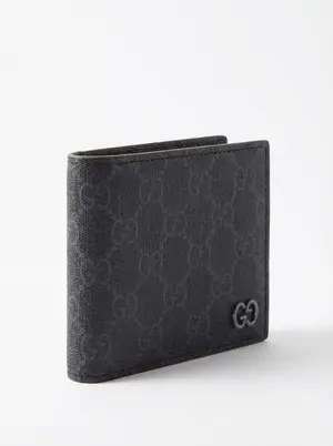 Gucci Monogram Bifold Wallet - Black