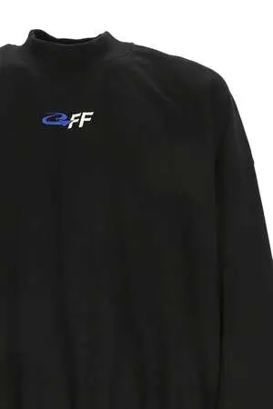 Off-White Exactly The Opposite" Logo Embroidered Crewneck Sweatshirt