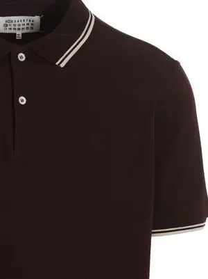 MAISON MARGIELA M Logo Piquet Polo Shirt