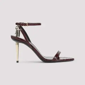 TOM FORD Ankle Strap High Heel Sandals With Metal Hardware - Multicolor