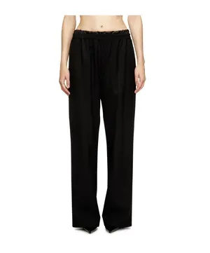 DIESEL® Wide-leg Trousers With Drawstring Waist