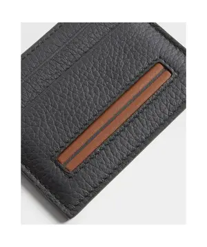 Zegna Logo Embossed Card Holder