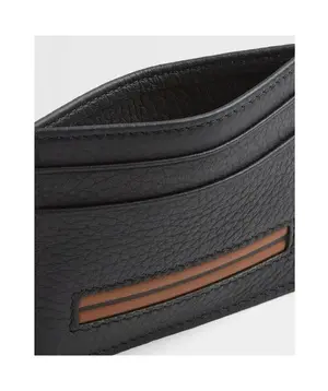 Zegna Logo Embossed Card Holder