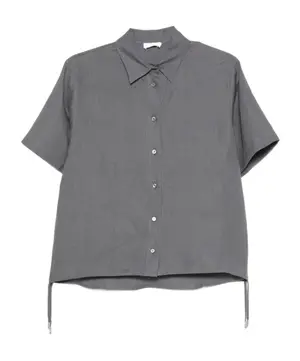 Peserico Short Sleeve Shirt With Drawstring Hem