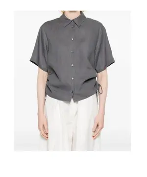 Peserico Short Sleeve Shirt With Drawstring Hem