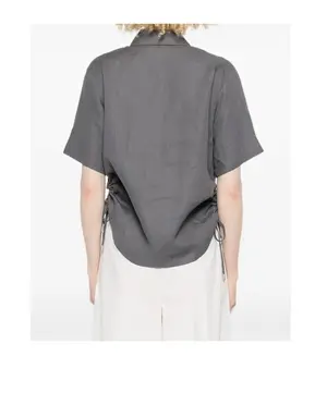 Peserico Short Sleeve Shirt With Drawstring Hem