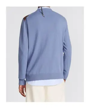 Dior V-neck Cashmere Sweater With Cd Diamond Argyle Pattern