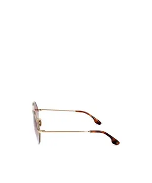 Victoria Beckham Oval Frame Sunglasses - Nude