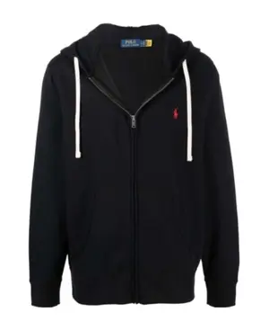 Polo Ralph Lauren Ralph Lauren Logo Zip-up Hoodie - Black