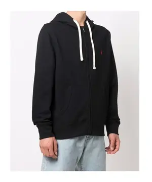 Polo Ralph Lauren Ralph Lauren Logo Zip-up Hoodie - Black