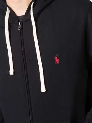 Polo Ralph Lauren Ralph Lauren Logo Zip-up Hoodie - Black