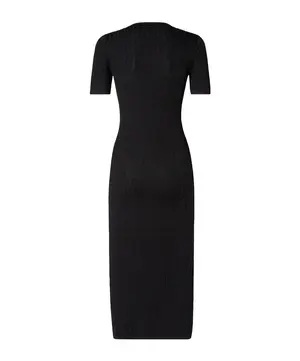 Fendi Ff Motif Fitted Midi Dress - Black