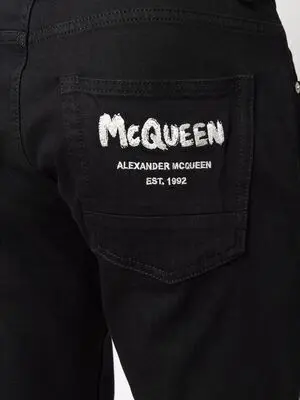 Alexander McQueen Graffiti Denim Jeans