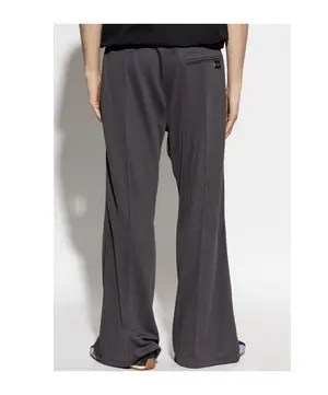 COURREGES Elastic Waist Sports Pants - Carbon