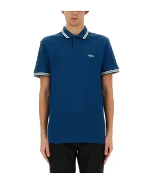 Hugo Boss Logo-embroidered Piqué Polo Shirt