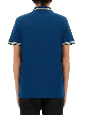 Hugo Boss Logo-embroidered Piqué Polo Shirt