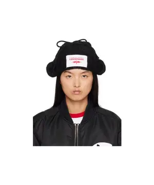 CHARLES JEFFRREY LOVERBOY Chunky Aviator Beanie - Black