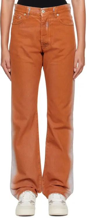 Heron Preston Gradient Effect Denim Jeans