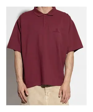 Balenciaga Logo Embroidered Polo Shirt