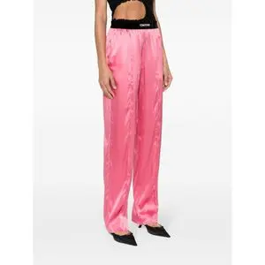 TOM FORD Stretch Satin Pajama Pants - Pink