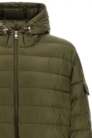 Moncler Oahu Hooded Short Down Parka Jacket - Green
