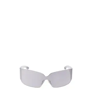 Balenciaga Mono Square Frame Sunglasses - Silver