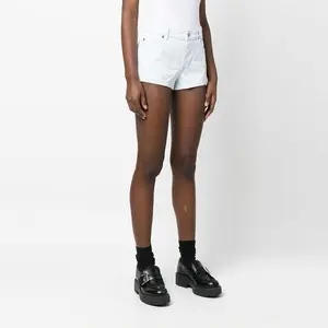 Miu Miu Logo Denim Shorts