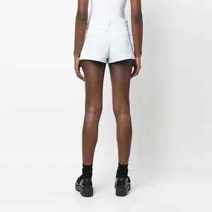 Miu Miu Logo Denim Shorts