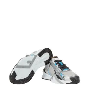 Fendi Flow Lace-up Sneakers - Grey