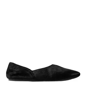 Khaite Jane Pointed Ballet Flat - Black