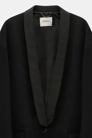 Dorothee Schumacher Oversized Tuxedo Blazer With Shawl Collar