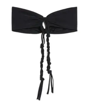 JIL SANDER Tangle Bikini Top - Black