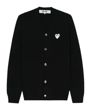 Comme Des Garçons Heart Patch Cardigan