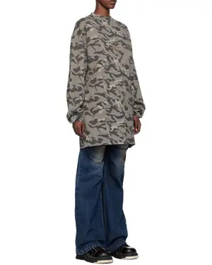 We11Done Camouflage Long-sleeved T-shirt